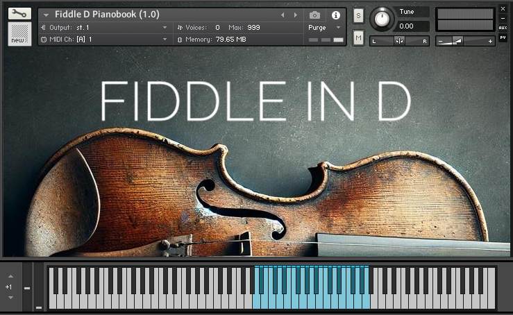 Fiddle in D – Pianobook